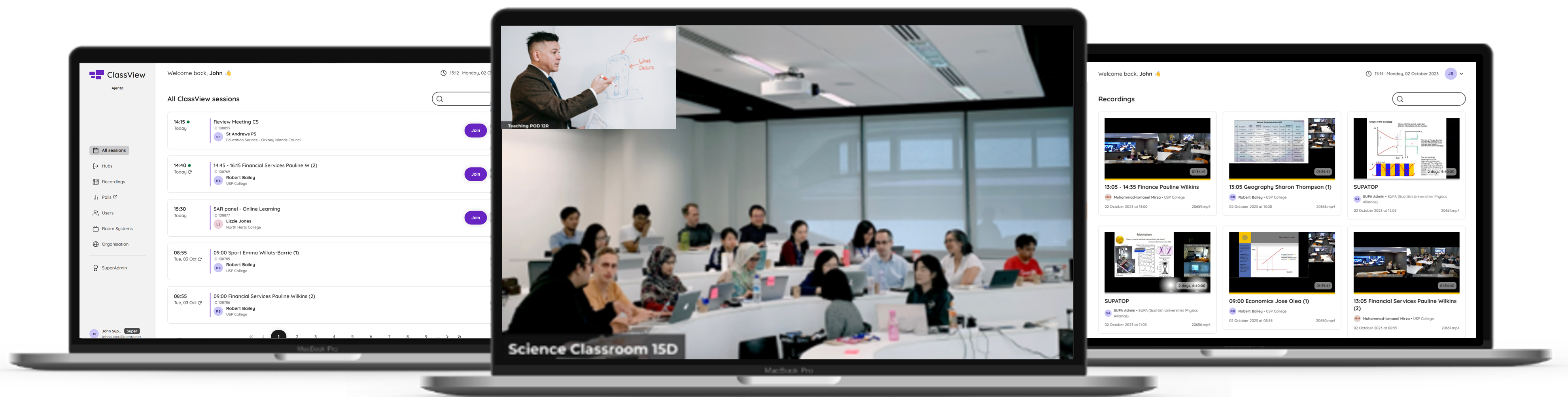 ClassView: Connecting the Immersive Classroom